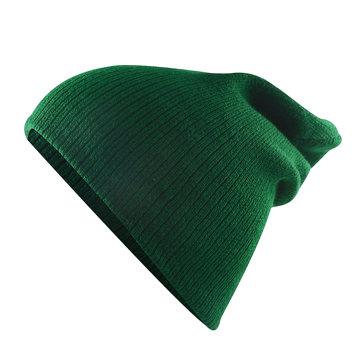 Zando Kids Winter Beanies Soft Warm Knit Baby Hats Children Caps Boys Girls Cute Cuff Baggy Hip-hop Slouchy Hat Dark Green One Size