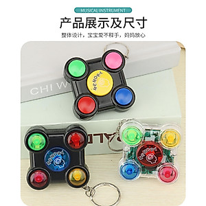 NC Simon Game Console Electronic Memory Game Children's Handheld Game with Lights and Sounds Flashing Cube Children's Intellectual Toys for Adults 透明色