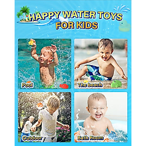 SOPPYCID Tonoviviy Silicone Water Balloons Summer Fun Outdoor Water Toys Games for Kids Adults Outside Play,Water Bomb Balloons Reusable (B-4 PCS)