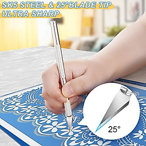 Dorhui 15 Pieces Craft Weeding Tools Set, Vinyl Weeding Tools Cricut Utensils Accessories Craft Basic Set Craft Vinyl Tools Kit for Weeding Vinyl, Silhouettes, Cameos, Lettering