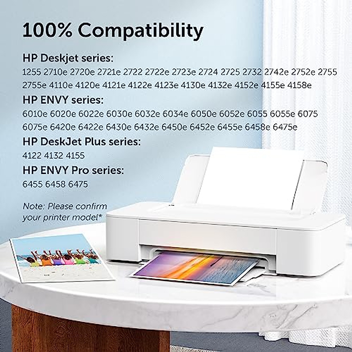 67XL Ink Cartridges Combo Pack Replacement for HP 67 XL High Yield Remanufactured for Envy 6055e 6055 6052 6075 Envy Pro 6455e 6455 6475 6452 6458 DeskJet 4155 2755e 2755 4052 (1 Black, 1 Tri-Color)