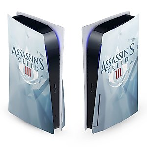 Head Case Designs Officially Licensed Assassin's Creed Animus III Graphics Matte Vinyl Faceplate Sticker Gaming Skin Decal Cover Compatible With Sony PlayStation 5 PS5 Disc Edition Console