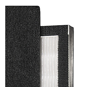 LifeSupplyUSA 1 HEPA Filter + 2 Odor Pre-Filters Compatible with Oreck OptiMax Medium Room Air Purifier AIR95