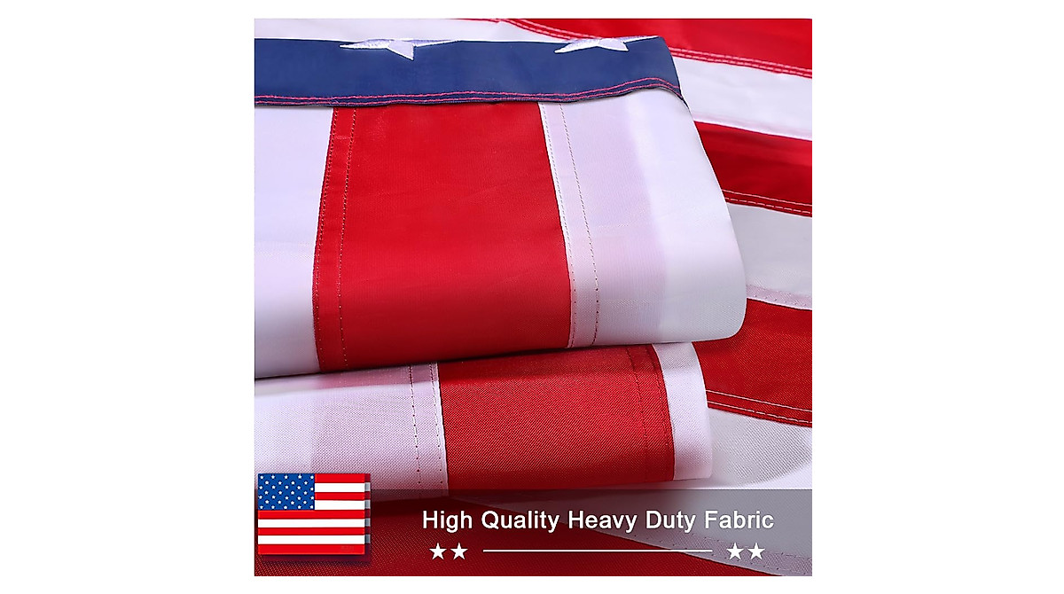 Deluxe American Flag 4x6 FT - Heavy Duty & Made in USA