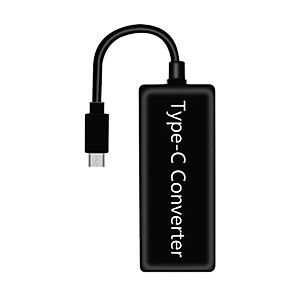 BEYEE USB C Adapter Compatible with MacBook Power Charger,Type-C to Magnetic Converter for USB-C Charging Laptop, Matebook, Switch, Phones and More Type C Devices (Black)