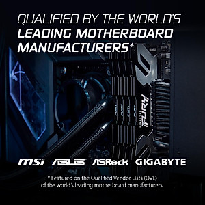 Kingston FURY Renegade Silver 32GB (2x16GB) 6400MT/s DDR5 CL32 DIMM Desktop Memory (Kit of 2) | Intel XMP 3.0 | Overclocking Stability | KF564C32RSK2-32