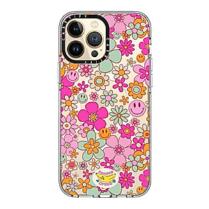 CASETiFY Clear iPhone 13 Pro Max Case [Not Yellowing / 6.6 ft. 3X Military Grade Drop Protection/Magsafe] - Groovy Pattern Clear - Clear