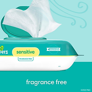 Pampers Baby Dry Disposable Baby Diapers Starter Kit (2 Month Supply), Sizes 1 (252 Count) & 2 (234 Count), with Sensitive Water Based Baby Wipes 12X Multi Pack Pop-Top and Refill (1008 Count)