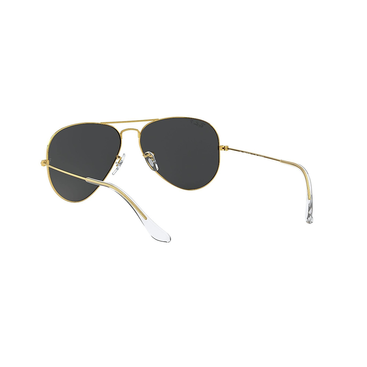 Ray-Ban RB3025 Classic Aviator Sunglasses, Legend Gold/Polarized Black, 62 mm