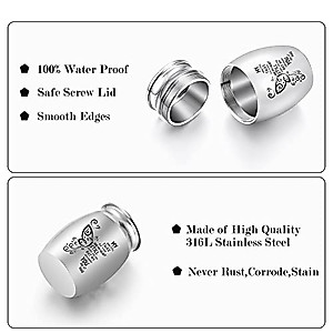 1.57 Inches Small Keepsake Urn for Human Ashes Butterfly Mini Urn Stainless Steel Ashes Holder Small Ash Urn