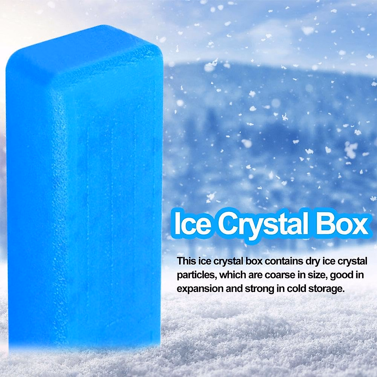 RJSQAQE Ice Packs for Cooler Long Lasting Reusable, Ice Packs Ice Crystal Boxes for Coolers, Home Freezer Blocks,Refrigerator Ice Crystal Box,Cold Freezer Packs