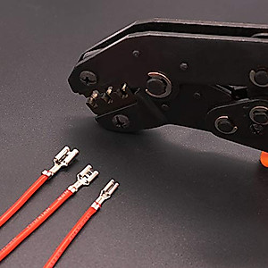Twidec/Wire Crimping Pliers 2.8/4.8/6.3 mm Spade 26-16AMG Crimping Tools Manual Crimp Fold Tool for Open Barrel Terminals SN-48B