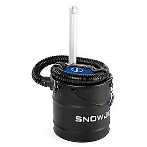Snow Joe ASHJ201 4.8-Gallon 4-Amp Ash Vacuum w/Metal Storage Tank, Hose, Filters, Cord Organizer and PowerSmith PAAC302 Ash Vacuum Deep Cleaning Kit