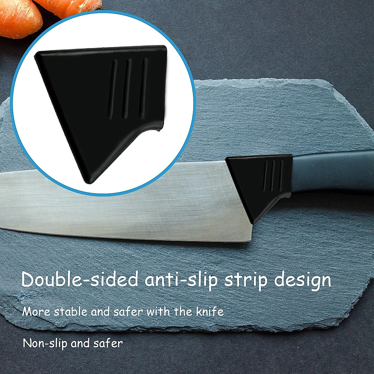 Plaeirufy 10pcs Household Knife Back Protector Universal Hand Guard Knife Back Kitchen Hand Guard Universal Meat Cutting Tool Blade Finger Hand Guards Silicone Knife Guards