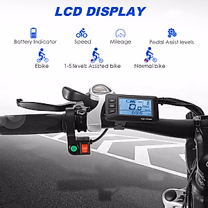 ANCHEER 350/500W Electric Bike 27.5'' Adults Electric Commuter Bike/Electric Mountain Bike, 36/48V Ebike with Removable 10/10.4Ah Battery, Professional 21/24 Speed Gears