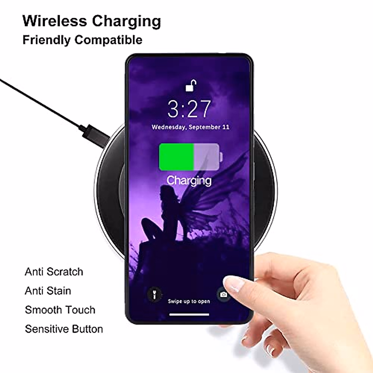 OOK Designs for Samsung Galaxy a53 Case Glitter Purple Butterfly Nebula Space Design Hard PC+Soft TPU Bumper Anti-Slip Ultra Thin Cover Protective Shockproof Case for Galaxy a53