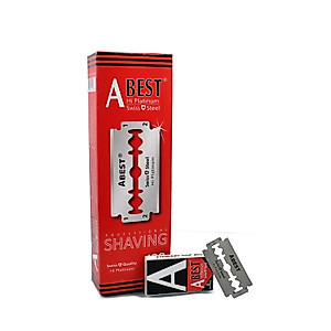 100 ABest Hi Platinum Double Edge Razor Blades For Safety Razor - Men´s Safety Razor Blades For Shaving For Men For A Smooth And Clean Shave (1 Year Supply)