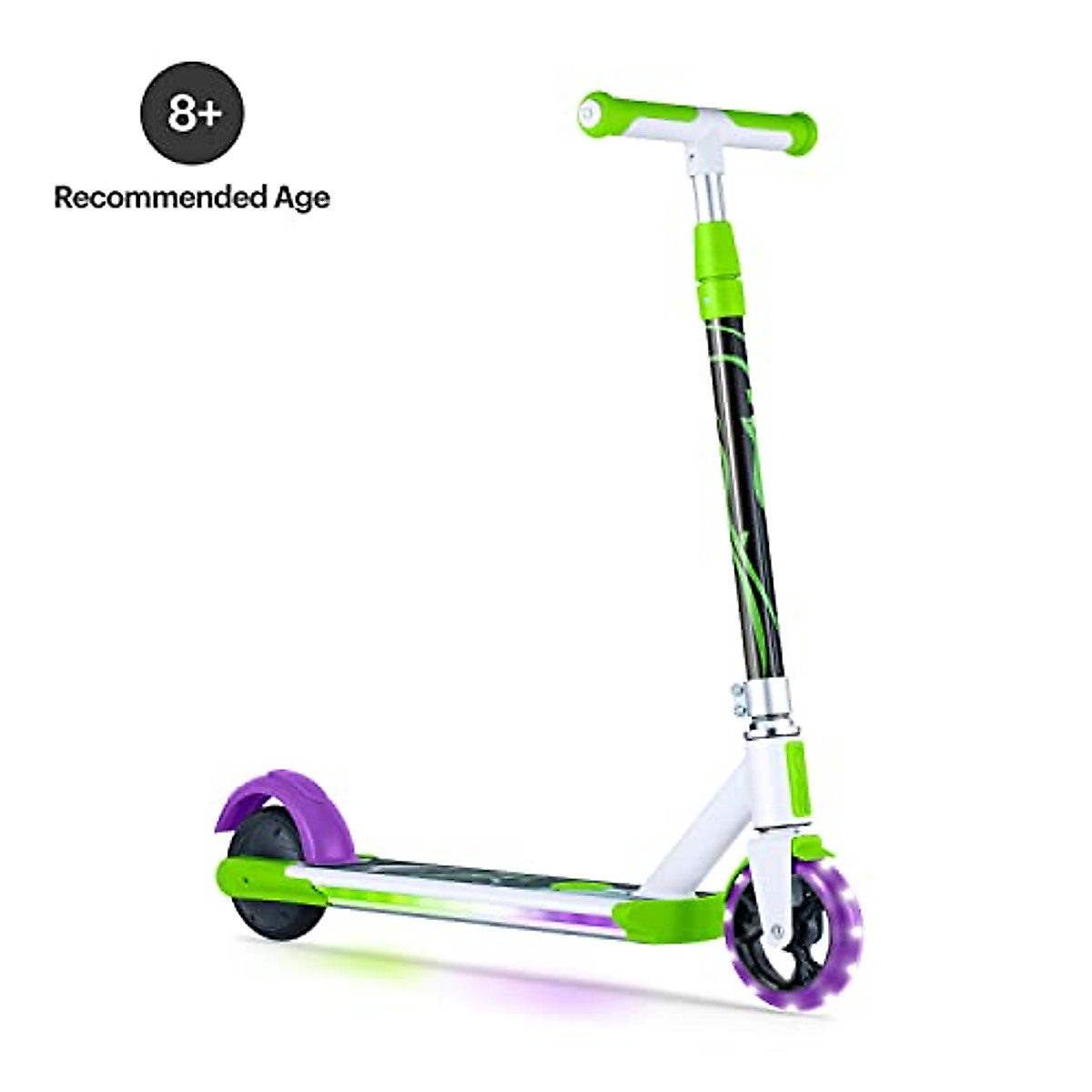 Jetson Disney Buzz Lightyear Kids' Electric Scooter, 7 Miles Per Hour, 4 Miles Max Range, 60-Watt Motor, Light-Up Deck, Height-Adjustable Handlebar, Ages 8+, JBUZZ-ELE