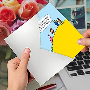NobleWorks - Funny Congratulations Greeting Card - Cartoon Congrats Notecard with Envelope - Thanks Evolution C6192CGG