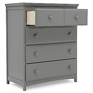 Delta Children Emerson 4 Drawer Chest, Greenguard Gold Certified, Grey
