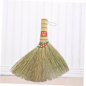 BCOATH Handle Duster Household Woven Broom Household Duster Home Cleaning Tools Handheld Broom Mini Dustpan and Brush Household Brooms Desktop Mini Broom Broom Sorghum Grass
