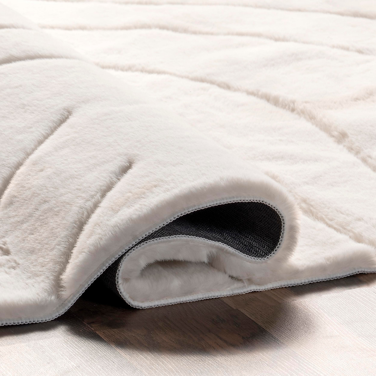 nuLOOM 8' x 10' Cozy Plush SuperiorWash Area Rug, Machine Washable, Non-Slip, Soft Fluffy Shag Carpet for Living Room Bedroom Kids Room Nursery Home Decor, Camari White