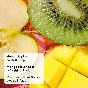 eos Natural Shea Lip Balm, Honey Apple, Coconut Milk & Raspberry Kiwi Splash, All-Day Moisture, Lip Care Products, 0.14 oz, 3-Pack