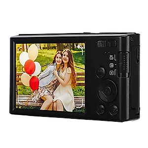 4K Digital Camera, Portable Zoom Compact Camera, 48MP 2.8 Inch 16X 48MP 4K Video Image USB Charging Video Digital Camera for Teens Beginners (Black)