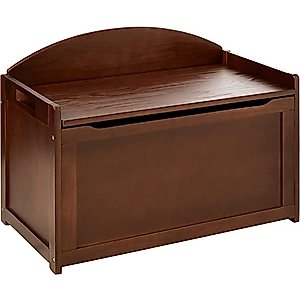 Lipper International Child's Toy Chest, 33.25" W x 17.75" D x 24.5" H, Walnut Finish