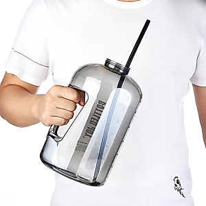 ALINK 15 inch Extra Long Reusable Black Silicone Straws, 4-Pack Flexible Straws for Stanley 40 oz Tumbler, 1 Gallon Water Bottle, Wine Bottle, 128 64 oz Tumbler with Brush