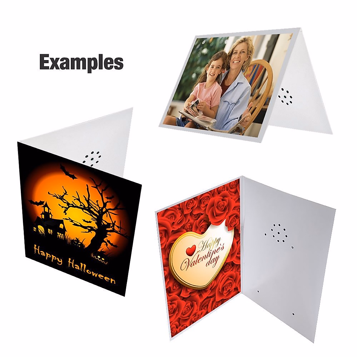 Talking Products, Voice Recordable Talking Audio Greeting Card, Record and Send Your own Personalized Custom Voice Message. 40 Seconds Recording with Replaceable Batteries.