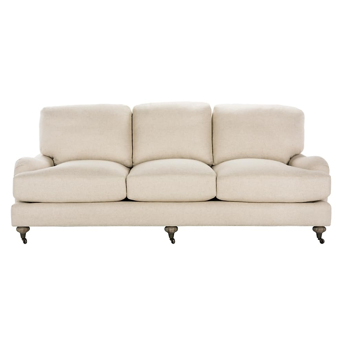 SAFAVIEH Kent Collection Calvin Natural Linen Couture Sofa
