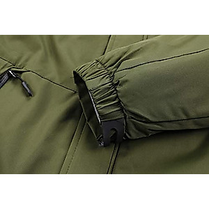 MOERDENG Men's Waterproof Ski Jacket Warm Winter Snow Coat Mountain Windbreaker Hooded Raincoat