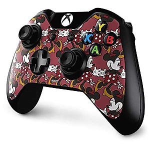 Skinit Decal Gaming Skin Compatible with Xbox One Controller - Officially Licensed Disney Minnie Mouse Dancing Pattern Design