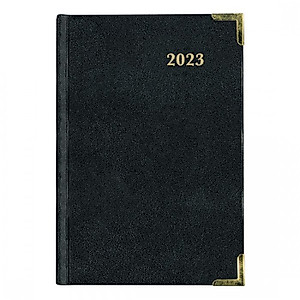 Brownline 2024 Executive Weekly Planner, Appointment Book, 12 Months, January to December, Sewn Binding, 8.187" x 5.625", Trilingual, Black (CBE507-24)