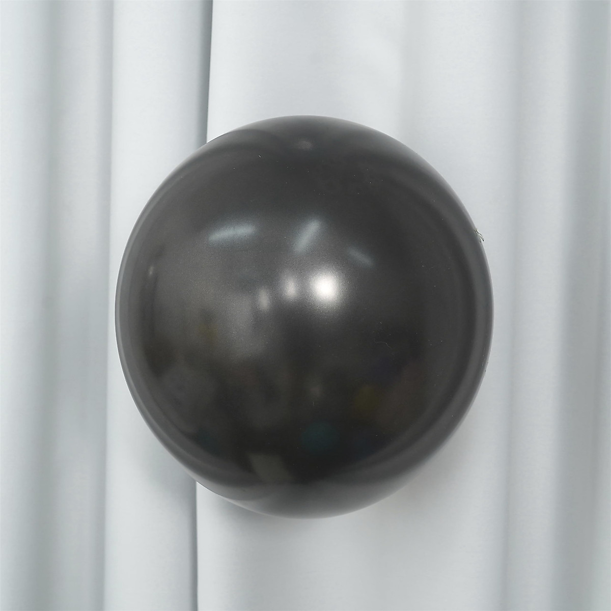 Pearl Black Balloons 12 Inch, 60 PCS Pearl Black Balloons, Black Latex Balloons, Biodegradable Balloons as Birthday Party Decorations, Helium Thicker Party Balloon for Graduation Retirement Supplies