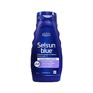 Selsun Blue Shampoo Naturals Dandruff 2-In-1 Strength 11 Ounce (325ml) (2 Pack)