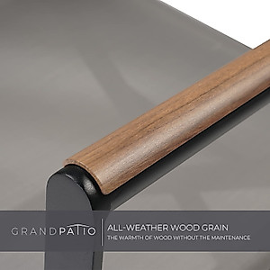 Grand patio 2-Pack Extra-Wide Directors Chair Set, Lightweight Folding Sling Chair with Steel Frame for Outdoor Camping Fishing-Grey