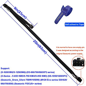 COMeap PCIe Cable for Seasonic PSUs, PCIe 8 Pin Male to Dual PCIe 8 Pin (6+2) Male Power Adapter Splitter 25-inch+9-inch (63cm+23cm)