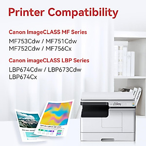 069 069H Toner Cartridge Compatible for Canon 069 Toner Cartridge Set for Canon Color Imageclass MF753Cdw MF751Cdw LBP674Cdw, myCartridge SUPRINT 069 Toner Cartridge (Black Cyan Yellow Magenta 4-Pack)