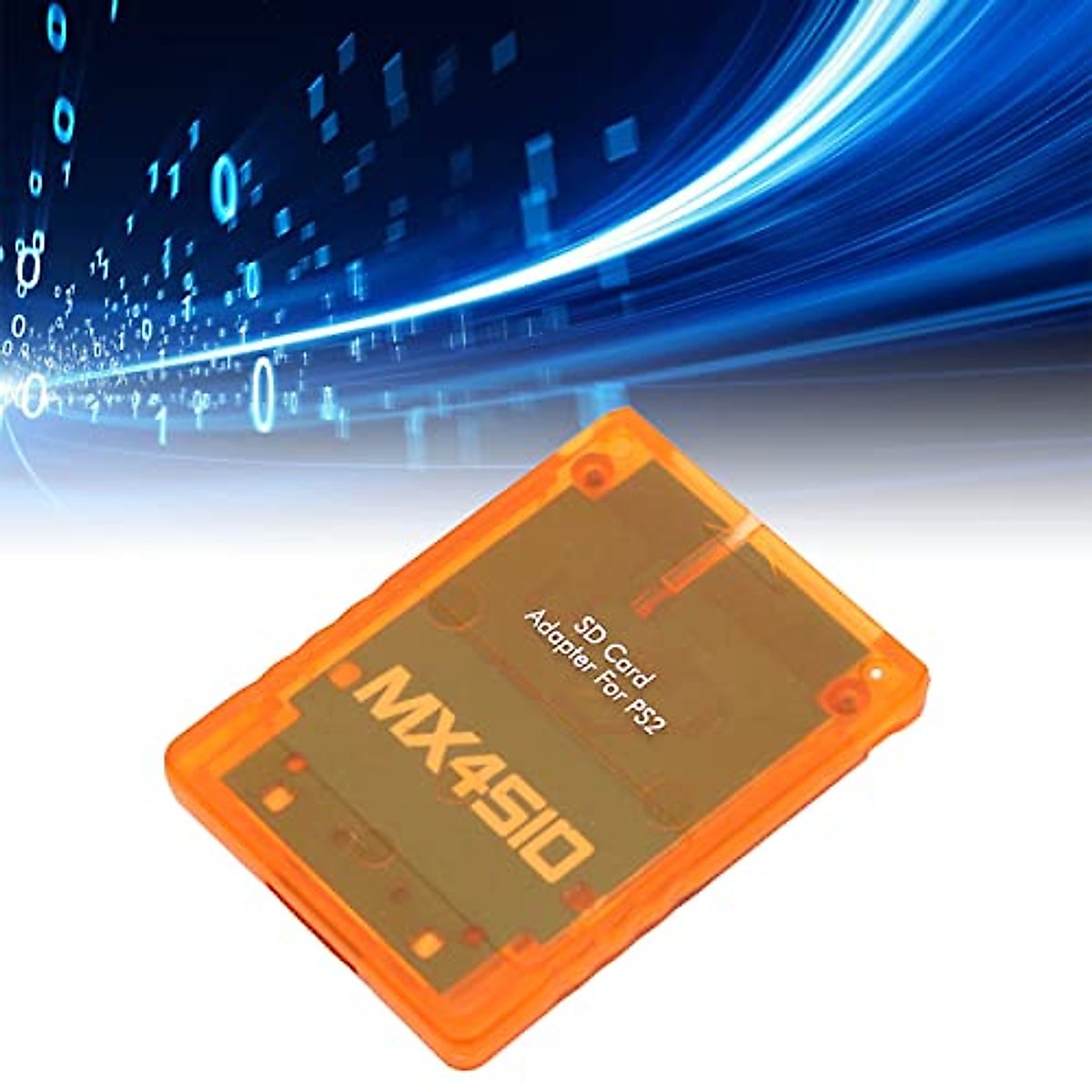 Zunate PS2 MX4SIO SIO2SD Reader Adapter, Hand Made Stable Replacement MX4SIO TF Adapter for PS2(Orange)