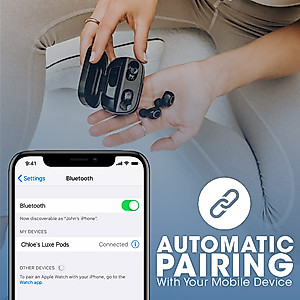 LUXEPODS Bluetooth Earbuds, Ear Buds Wireless Bluetooth 5.0, Earphones, Wireless Earpods Noise Cancelling, Bluetooth Earphones, Wireless Ear Buds, Bluetooth Earbuds Noise Cancelling, True Wireless