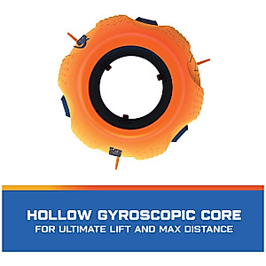 Aerobie Sonic Fin Football, Aerodynamic Russel Wilson Toy, Now with Softer Foam & Fins, Outdoor Games for Kids and Adults Aged 8 and Up, Orange