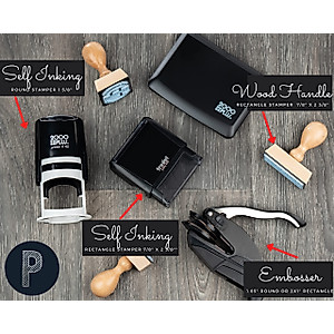 from The Library of, Ex Libris Book Stamp, Custom Library Stamp, Personalized Teacher Gift Monogram Self-Inking or Wood Handle Rubber Stamp (Black Cat)