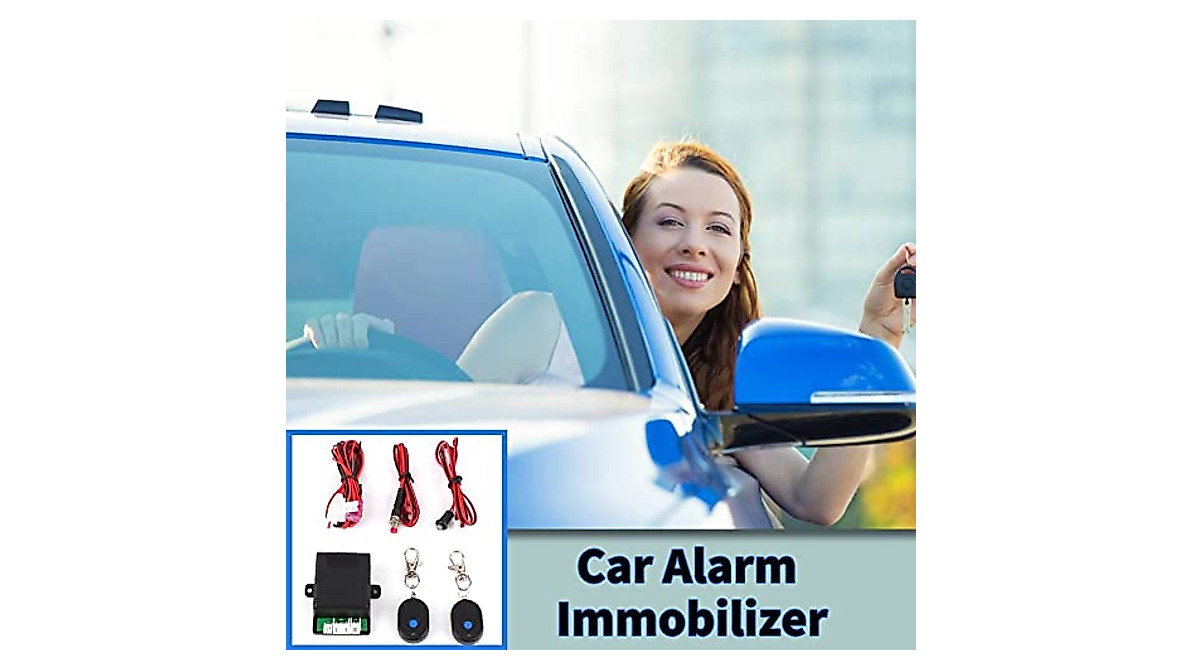 Universal 12V Car Alarm Immobilizer - Anti Theft System with Remote