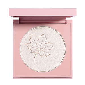 Serseul Highlighter Makeup Palette Highlighter Powder Glossy Glitter Highlight Makeup Palette come with mirror -Whtie Champagne