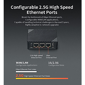 youyeetoo NanoPi R5S Mini Router with Metal Case,4GB LPDDR4 32GB EMMC, RK3568 Development Board 0.8TOPS NPU Support Docker Three Ethernet Ports USB3.0 HDMI Support M.2 NVMe PD Power (Power Bundle)
