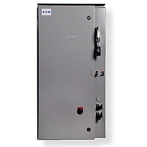Eaton ECN5422AAE Freedom Industrial Pump Panel, NEMA 3R Painted Steel Enclosure, 110V/50 Hz-120V/60, NEMA Size 2, 60A/600V Type R Fuse Clip, C440 Solid-State Electronic Overload Relay