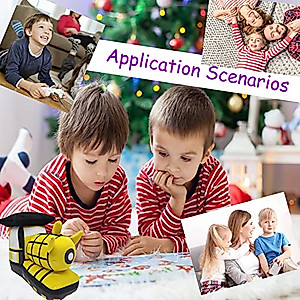 Srikingchimes Choo Choo Charles Plush，Cartoon Choo Charles Spider Train Plush Toy Holiday Decoration Gift for Fans and Friends (Yellow)