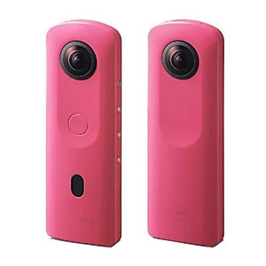 Ricoh THETA SC2 PINK 360°Camera 4K Video with image stabilization High image quality High-speed data transfer Beautiful portrait shooting with face detection Thin & Lightweight For iPhone, Android
